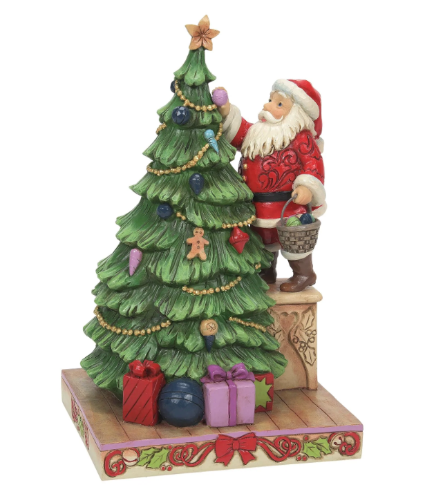 Jim Shore - Santa Decorating Tree – Collectables, Jim Shore