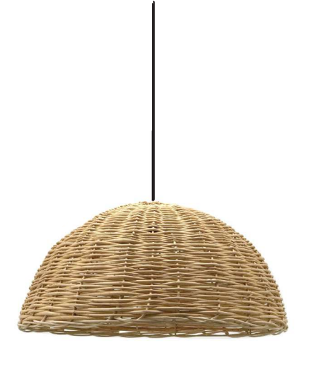 Large wicker pendant – Lighting